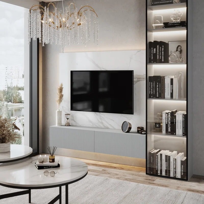 Elegant American Wall TV Unit - Best Online Furniture Store In Dubai