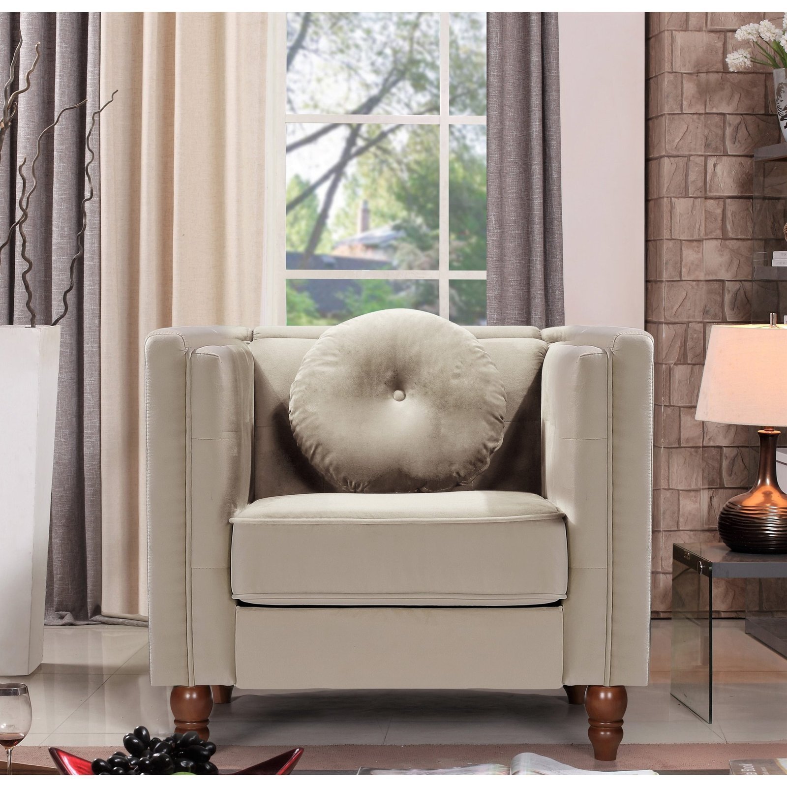 Roberta Velvet Elegant Armchair - Best Online Furniture Store In Dubai